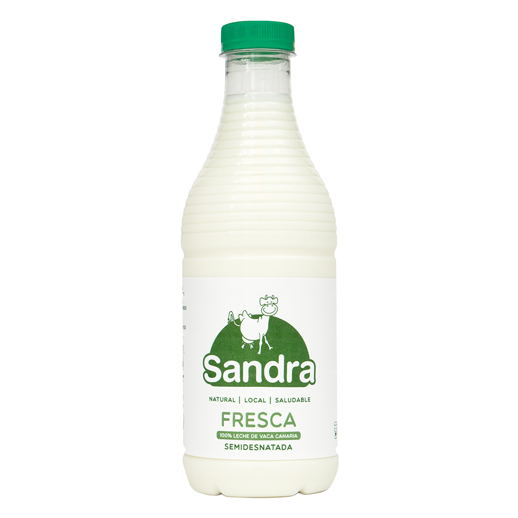 Leche Fresca Semidesnatada 1L - Sabor Natural y Saludable - Leche Sandra